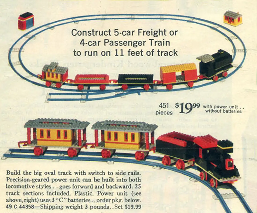 レゴ118 Motorized Freight or Passenger Train (Sears Exclusive)｜ブリックナビ