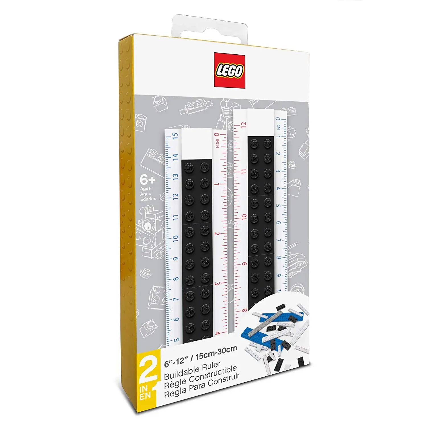 レゴ52398 Buildable Ruler (Black)｜ブリックナビ