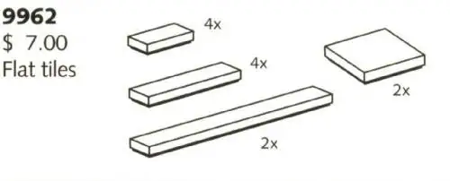 レゴ9962 Flat Tiles｜ブリックナビ