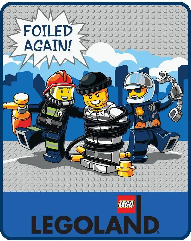 レゴTHROW LEGOLAND City Foiled Again Plush Throw｜ブリックナビ